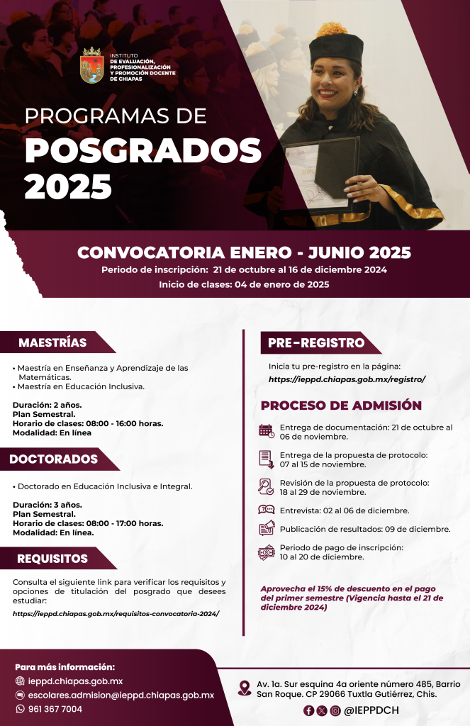 Convocatorias - Instituto de Evaluación, Profesionalización y Promoción ...